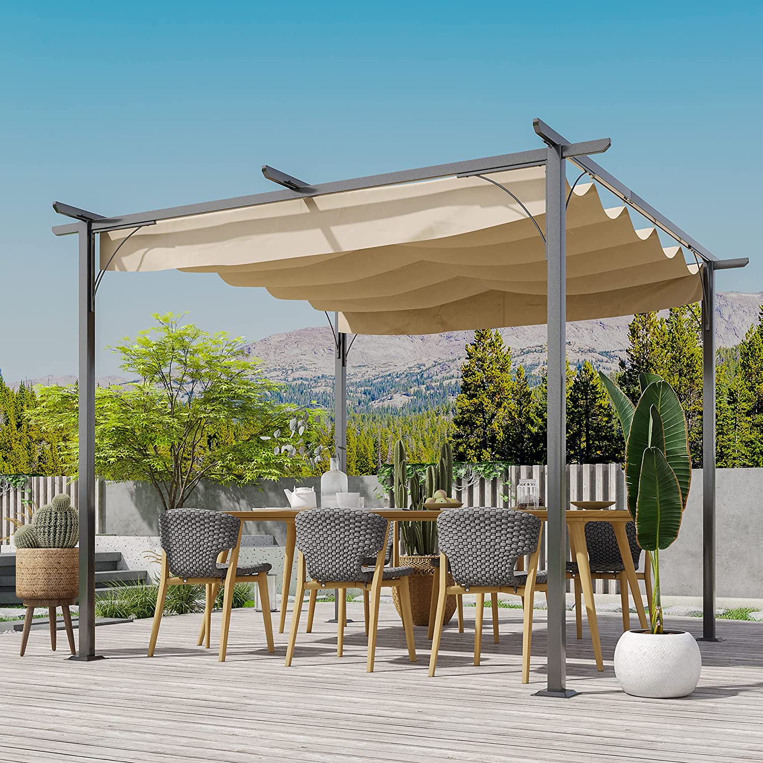 Pergolas de aluminio para terrazas Impermeables y resistentes